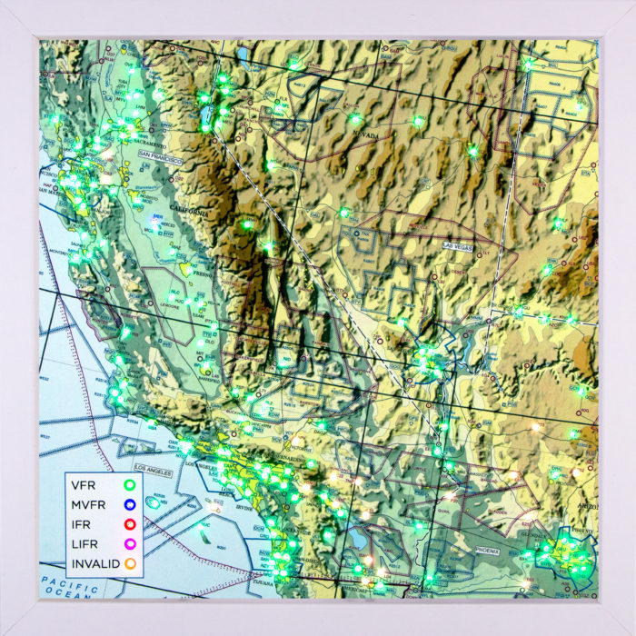 pilotMap – LED METAR Pilot Maps