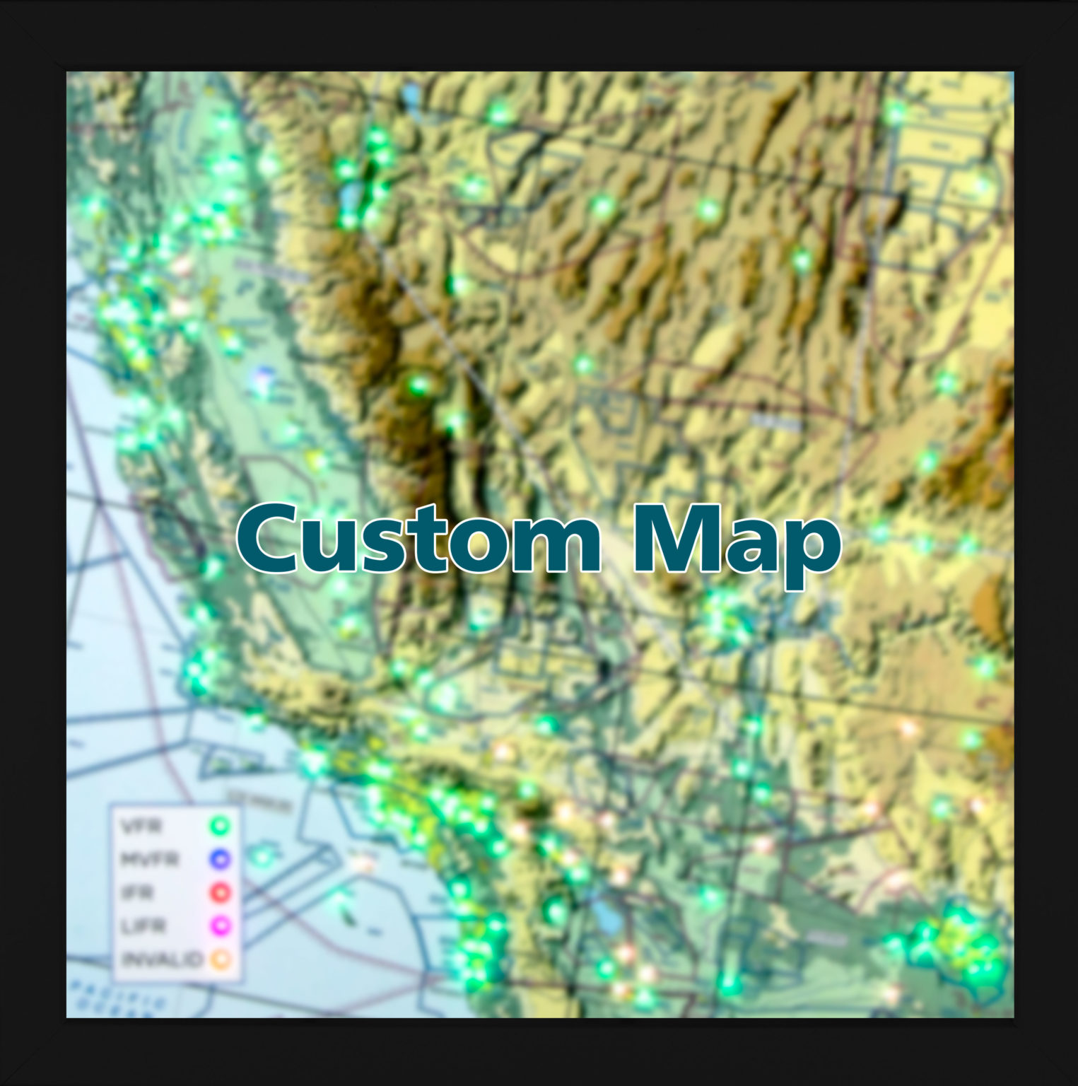 Custom METAR Map with up to 200 LEDs | pilotMap