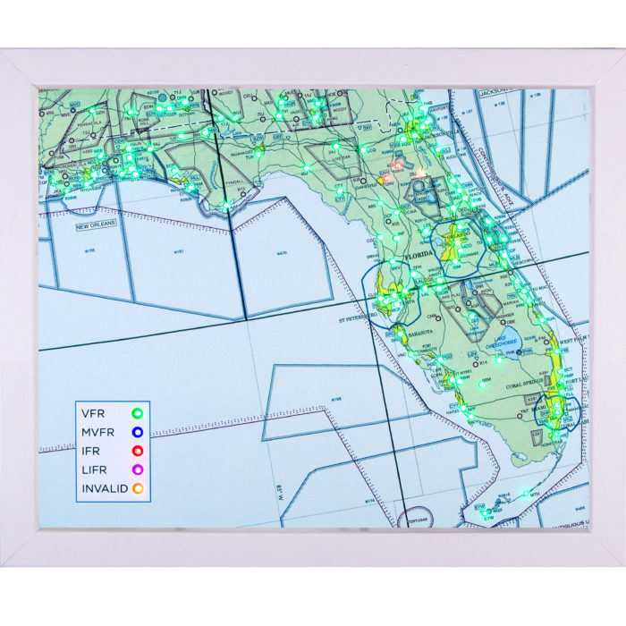 pilotMap – LED METAR Pilot Maps