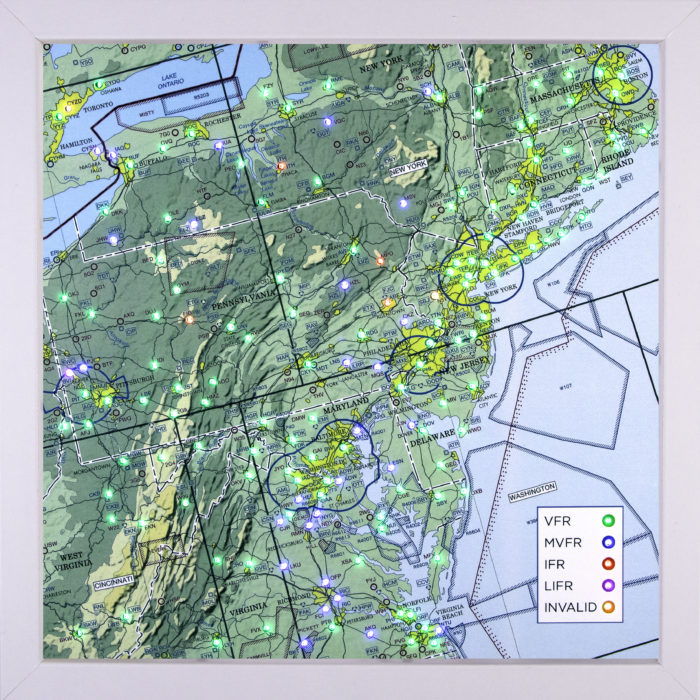 pilotMap – LED METAR Pilot Maps