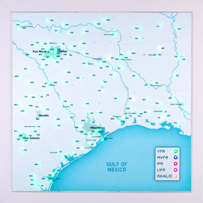 pilotMap – LED METAR Pilot Maps