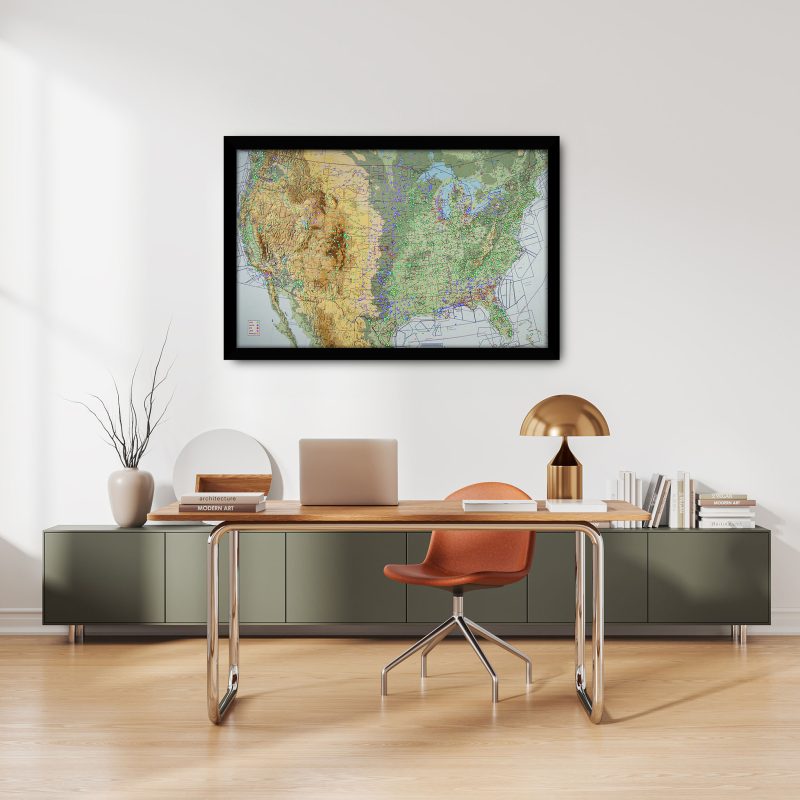 Full USA Metar Map with 1852 LEDs | pilotMap