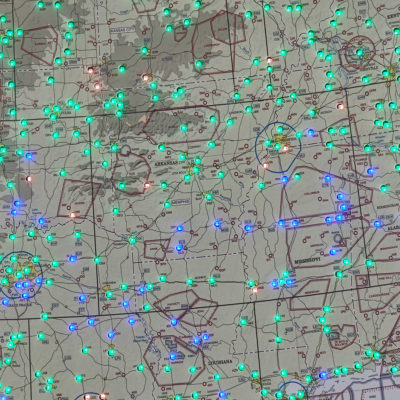 Full USA Metar Map with 1852 LEDs – pilotMap