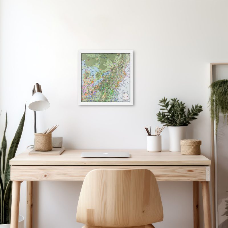 North East USA Map with 377 LEDs | pilotMap