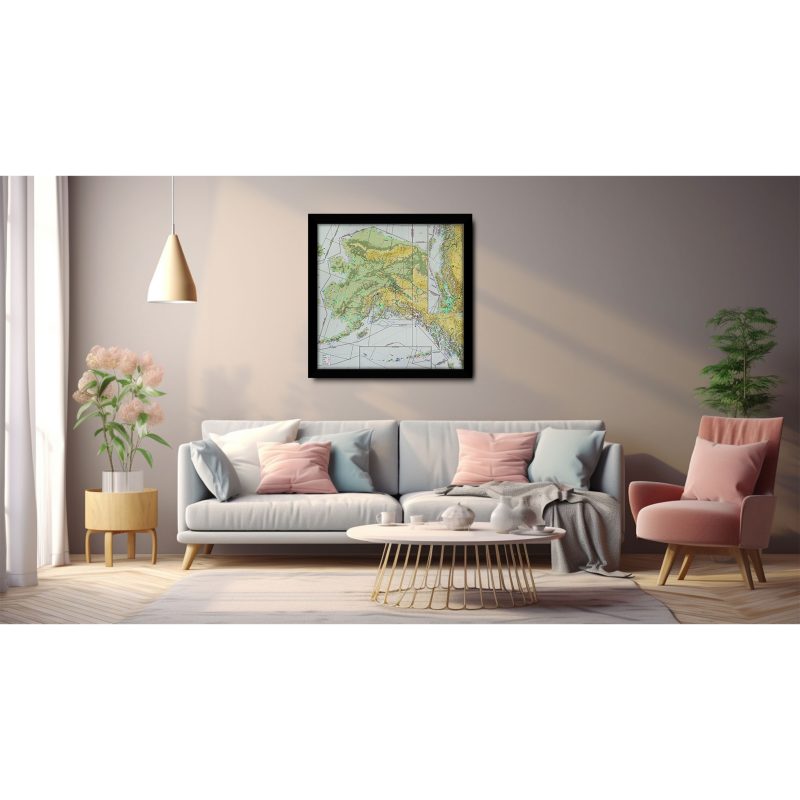 Alaska Map Big with 200 LEDs | pilotMap