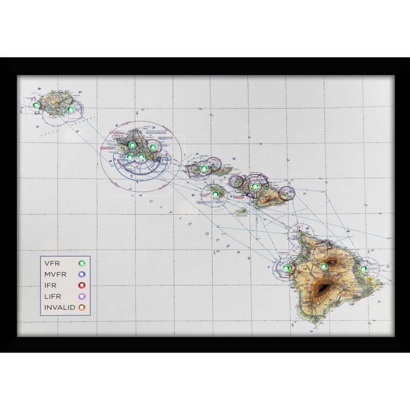 Full USA Metar Map with 1852 LEDs – pilotMap